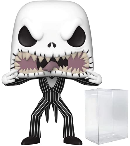 Funko Disney: The Nightmare Before Christmas - Jack Skellington (Scary Face) Pop! Vinyl Figure (Bundled with Compatible Pop Box Protector Case)