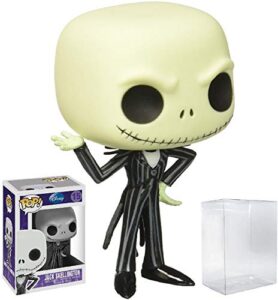 funko pop disney: the nightmare before christmas - jack skellington pop! vinyl figure (bundled with compatible pop box protector case), multicolor, 3.75 inches