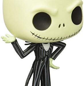 Funko POP Disney: The Nightmare Before Christmas - Jack Skellington Pop! Vinyl Figure (Bundled with Compatible Pop Box Protector Case), Multicolor, 3.75 inches