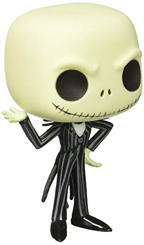 Funko POP Disney: The Nightmare Before Christmas - Jack Skellington Pop! Vinyl Figure (Bundled with Compatible Pop Box Protector Case), Multicolor, 3.75 inches