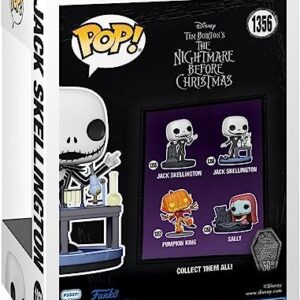 POP Disney: The Nightmare Before Christmas 30th Anniversary - Jack Skellington Lab Funko Vinyl Figure (Bundled with Compatible Box Protector Case) Multicolored 3.75 inches