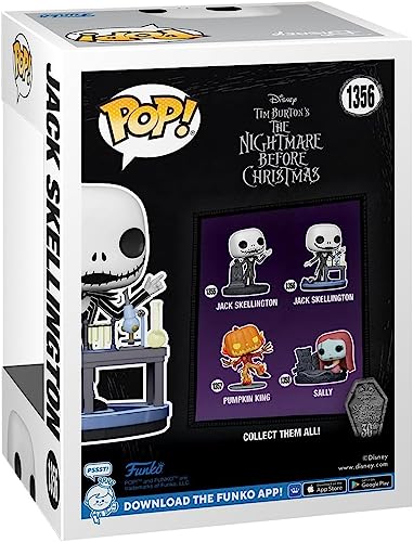 POP Disney: The Nightmare Before Christmas 30th Anniversary - Jack Skellington Lab Funko Vinyl Figure (Bundled with Compatible Box Protector Case) Multicolored 3.75 inches