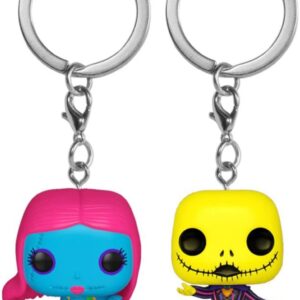 Funko Nightmare Before Christmas Sally & Jack Black Light 2 Pack Pocket Pop Exclusive