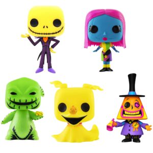 Funko POP! Disney: The Night Before Christmas Blacklight- Jack Mayor Oogie Zero and Sally