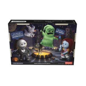 ​Little People Collector Disney Tim Burton’s The Nightmare Before Christmas Special Edition Set for Adults & Fans, 4 Figures in Display Box