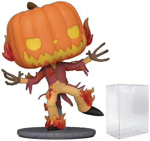 POP Disney: The Nightmare Before Christmas 30th Anniversary - Pumpkin King Funko Vinyl Figure (Bundled with Compatible Box Protector Case) Multicolored 3.75 inches