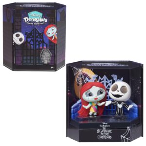 doorables disney grand entrance 3-inch collectible figures jack skellington and sally, kids toys for ages 5 up, amazon exclusive by just play