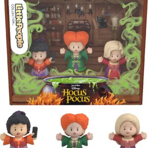 ​Little People Collector Disney Hocus Pocus Figure Set with Winifred Sarah and Mary Sanderson in a Display Gift Box for Fans