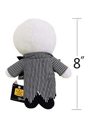 illuOKey Jack Skellington Plush Doll Nightmare Before Christmas Toys - Pumpkin King Plush Stuffed Lovely Baby Dolls (9.5 Inches, Black)