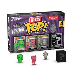 funko bitty pop! the nightmare before christmas mini collectible toys 4-pack - oogie boogie, lock, shock & mystery chase figure (styles may vary)