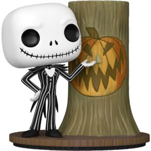 Jack Skellingto n with Halloween Door: P o p ! Deluxe Vinyl Figurine Bundle with 1 Compatible Protector (1361-72311 - B)