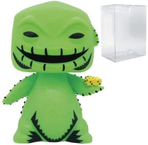 pop disney: the nightmare before christmas - oogie boogie (blacklight) funko vinyl figure (bundled with compatible box protector case) multicolored 3.75 inches