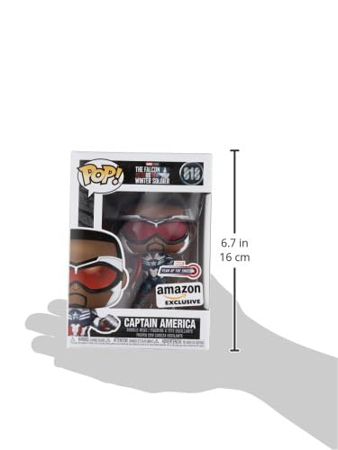 Funko Pop! Marvel: Year of The Shield - Captain America (Sam Wilson) with Shield, Amazon Exclusive