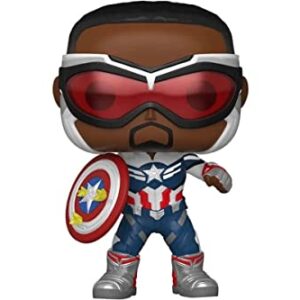 Funko Pop! Marvel: Year of The Shield - Captain America (Sam Wilson) with Shield, Amazon Exclusive