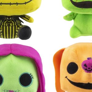 funko pop! plush: the nightmare before christmas blacklight collectors set- jack sally oogie and zero