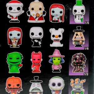 Jack's Nightmare Before Christmas Pop Figure Bundled with Jack Skellington Vinyl Exclusive + Hanger + Master Fright Gravestone + Blind Box Halloweentown Mini Bitty Pop! 4-Items