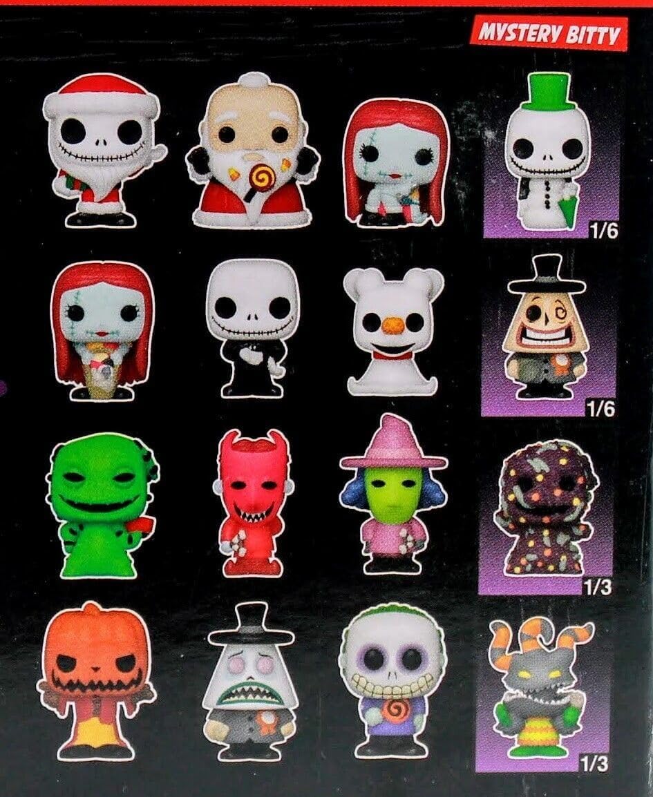 Jack's Nightmare Before Christmas Pop Figure Bundled with Jack Skellington Vinyl Exclusive + Hanger + Master Fright Gravestone + Blind Box Halloweentown Mini Bitty Pop! 4-Items