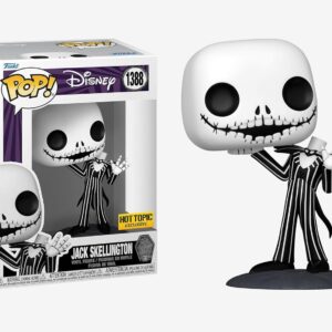 Jack's Nightmare Before Christmas Pop Figure Bundled with Jack Skellington Vinyl Exclusive + Hanger + Master Fright Gravestone + Blind Box Halloweentown Mini Bitty Pop! 4-Items