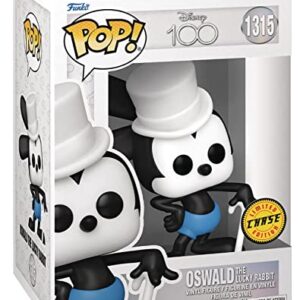 POP Disney: Disney 100 - Oswald The Lucky Rabbit Limited Edition Chase Funko Vinyl Figure (Bundled with Compatible Box Protector Case), Multicolored, 3.75 inches