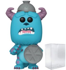 pop disney pixar: monsters inc. 20th - sulley with lid funko pop! vinyl figure (bundled with compatible pop box protector case), multicolored, 3.75 inches