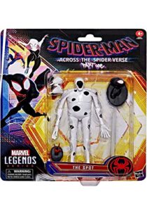 marvel legends series spider-man across the spider-verse the spot 6-inch action figure toy, 5 accessories white