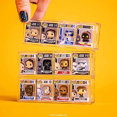 Funko Bitty Pop! Star Wars Mini Collectible Toys 4-Pack - Princess Leia, R2-D2, C-3PO & Mystery Chase Figure (Styles May Vary)