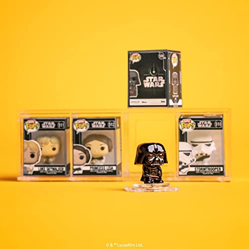 Funko Bitty Pop! Star Wars Mini Collectible Toys 4-Pack - Princess Leia, R2-D2, C-3PO & Mystery Chase Figure (Styles May Vary)