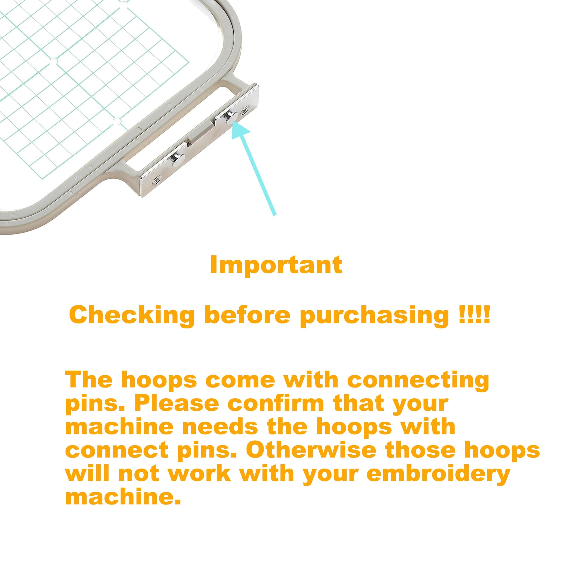 New brothread Embroidery Machine Hoop SA432 with 4"x4" Embroidery Area for Brother SE625 SE600 SE425 SE400 PE550D PE540D PE535 PE525 PE500 LB5000 LB7000 & BabyLock Sofia 2 Verve