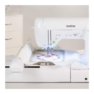 Brother SE1900 Sewing and Embroidery Machine, 138 Designs, 240 Built-in Stitches, Computerized, 5" x 7" Hoop Area, 3.2" LCD Touchscreen Display, 8 Included Feet