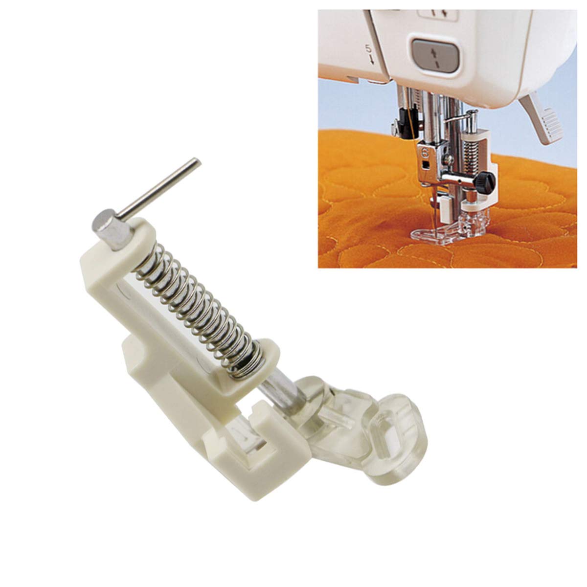 3pcs Large Metal Darning/Free Motion Sewing Machine Presser Foot for All Low Shank Brother Singer Babylock Janome and More Sewing Machines - Include Close Toe, Open Toe and Quilting Foot