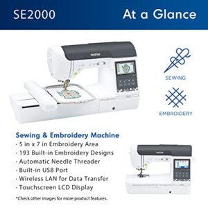 Brother SE2000 Computerized Sewing and Embroidery Machine