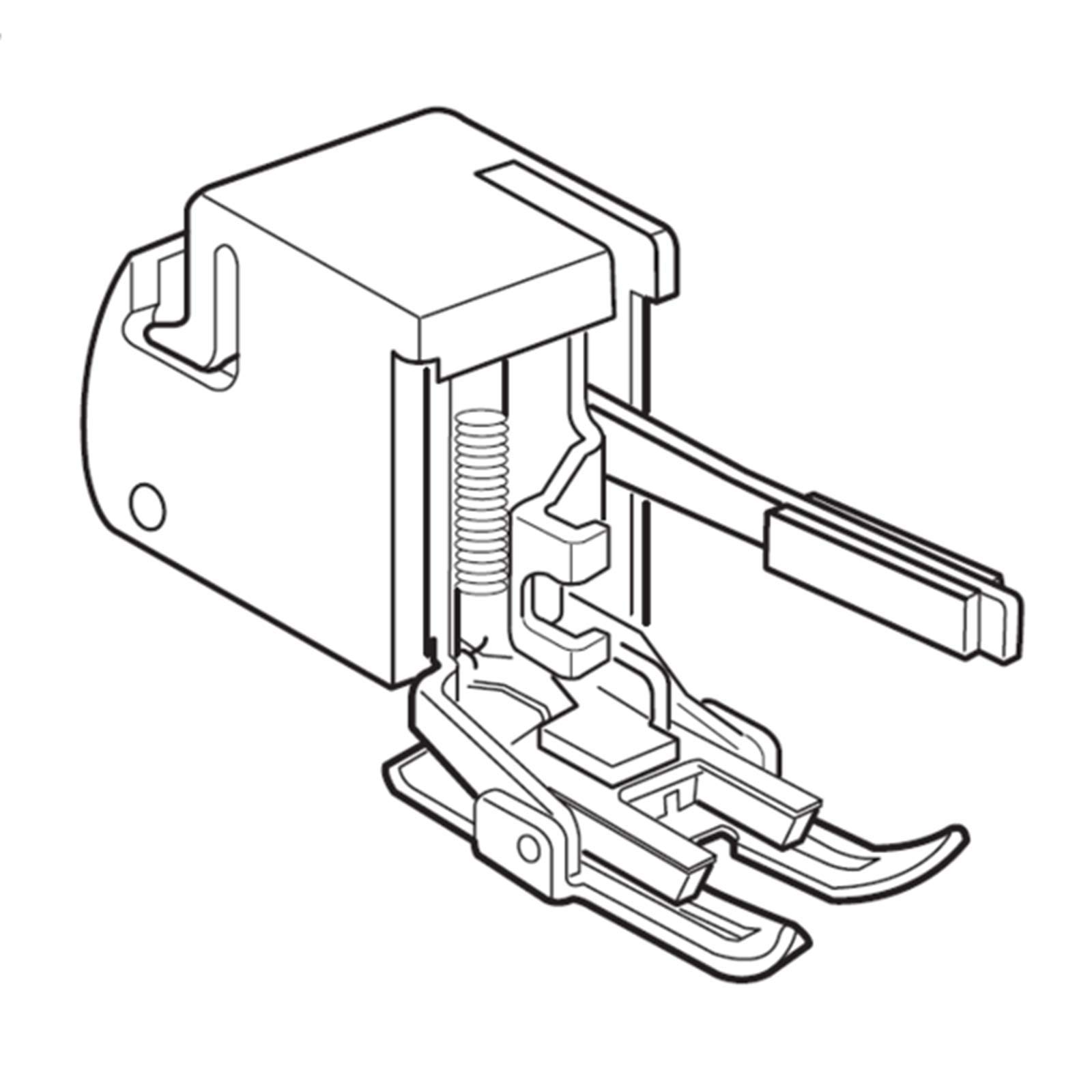 Even Feed Walking Foot Sewing Machine Presser Foot (5mm) 214875014 for Brother Singer Janome