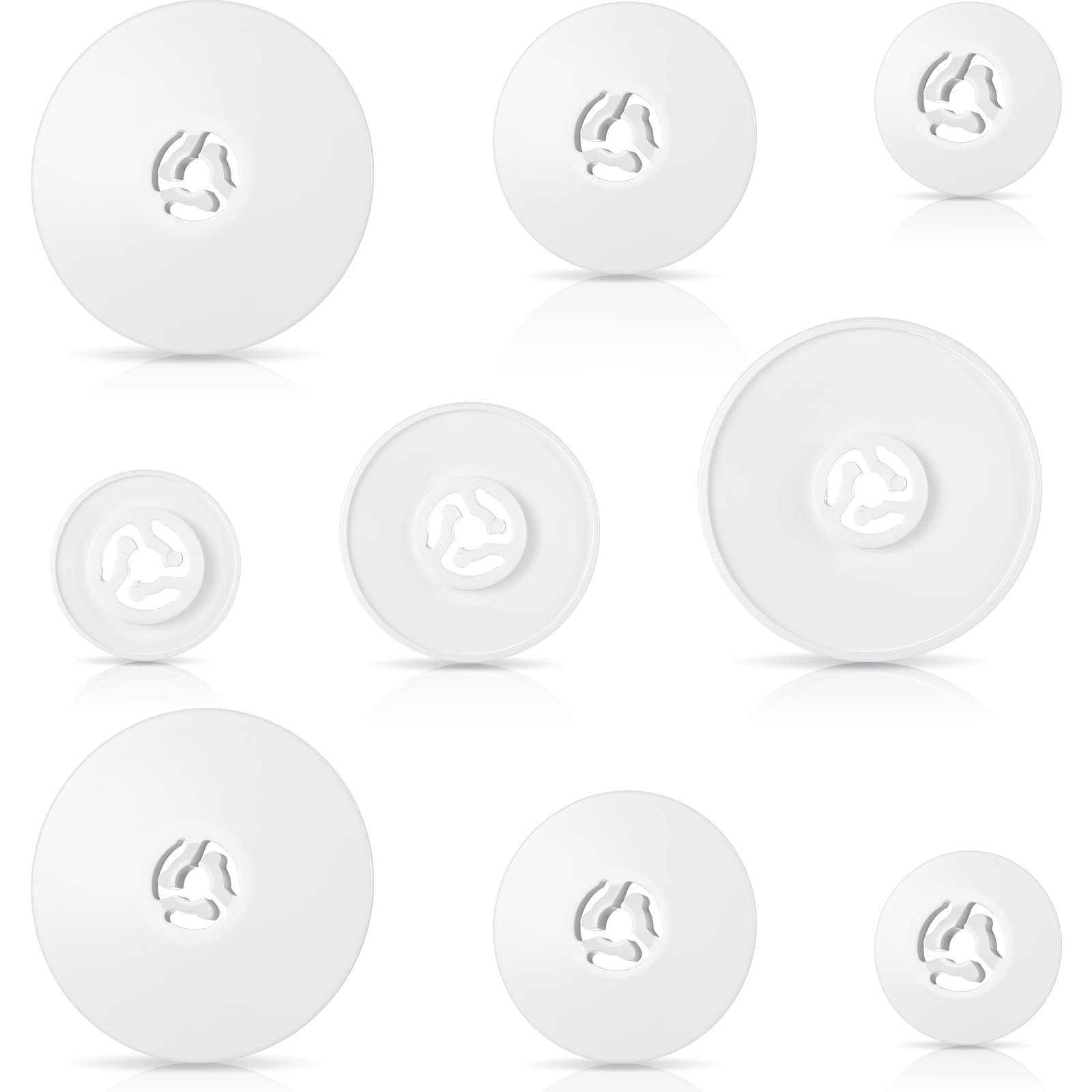 Spool Cap Sewing Machine Spool Pin Cap Small Medium Large Replacement Spool Cap Compatible with Brother, Babylock Sewing and Embroidery Machines, 45 mm, 35 mm and 25 mm, White(9 Pieces)