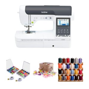 brother se2000 computerized sewing and embroidery machine with lcd display with sewing bundle (4 items)