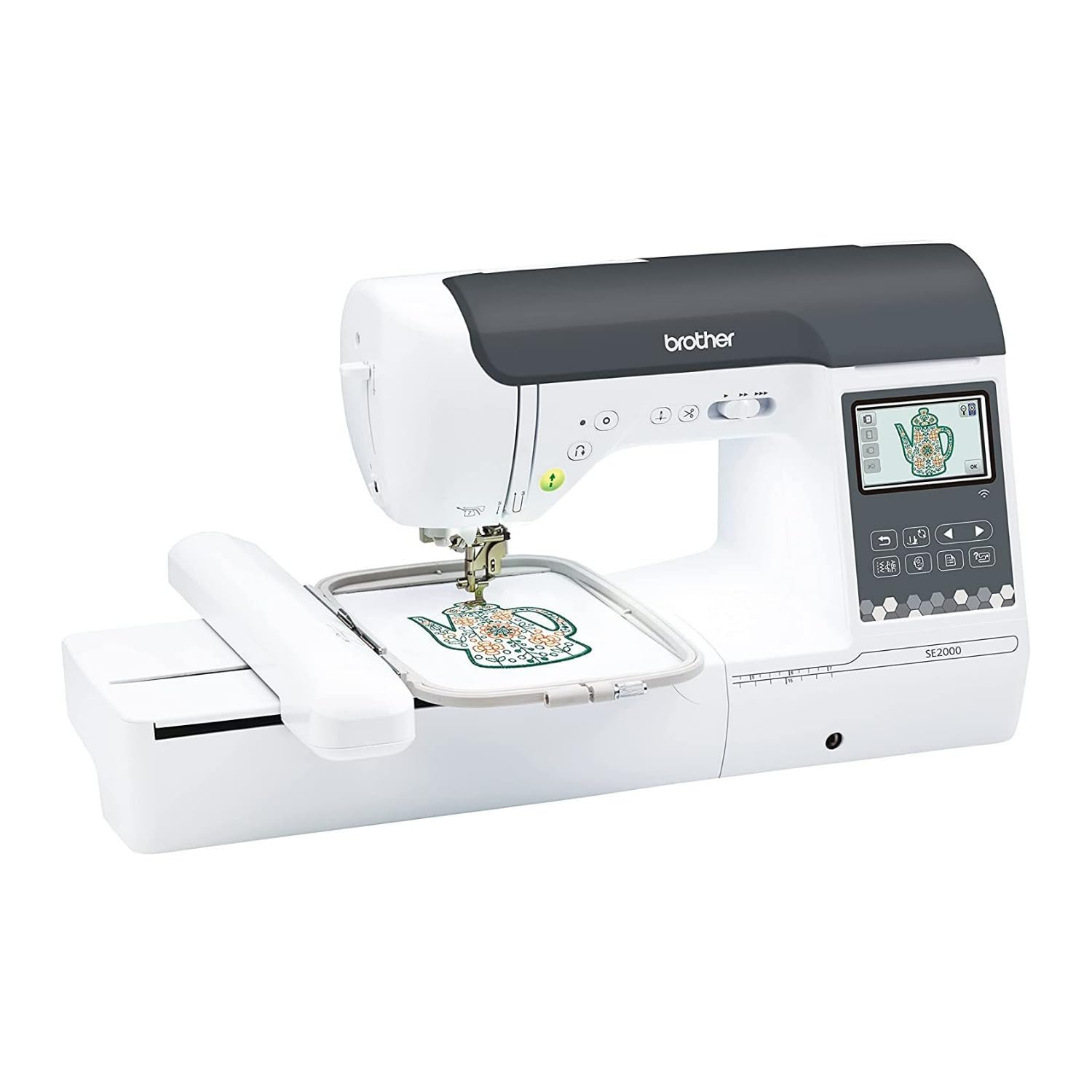 Brother SE2000 Computerized Sewing and Embroidery Machine with LCD Display with Sewing Bundle (4 Items)