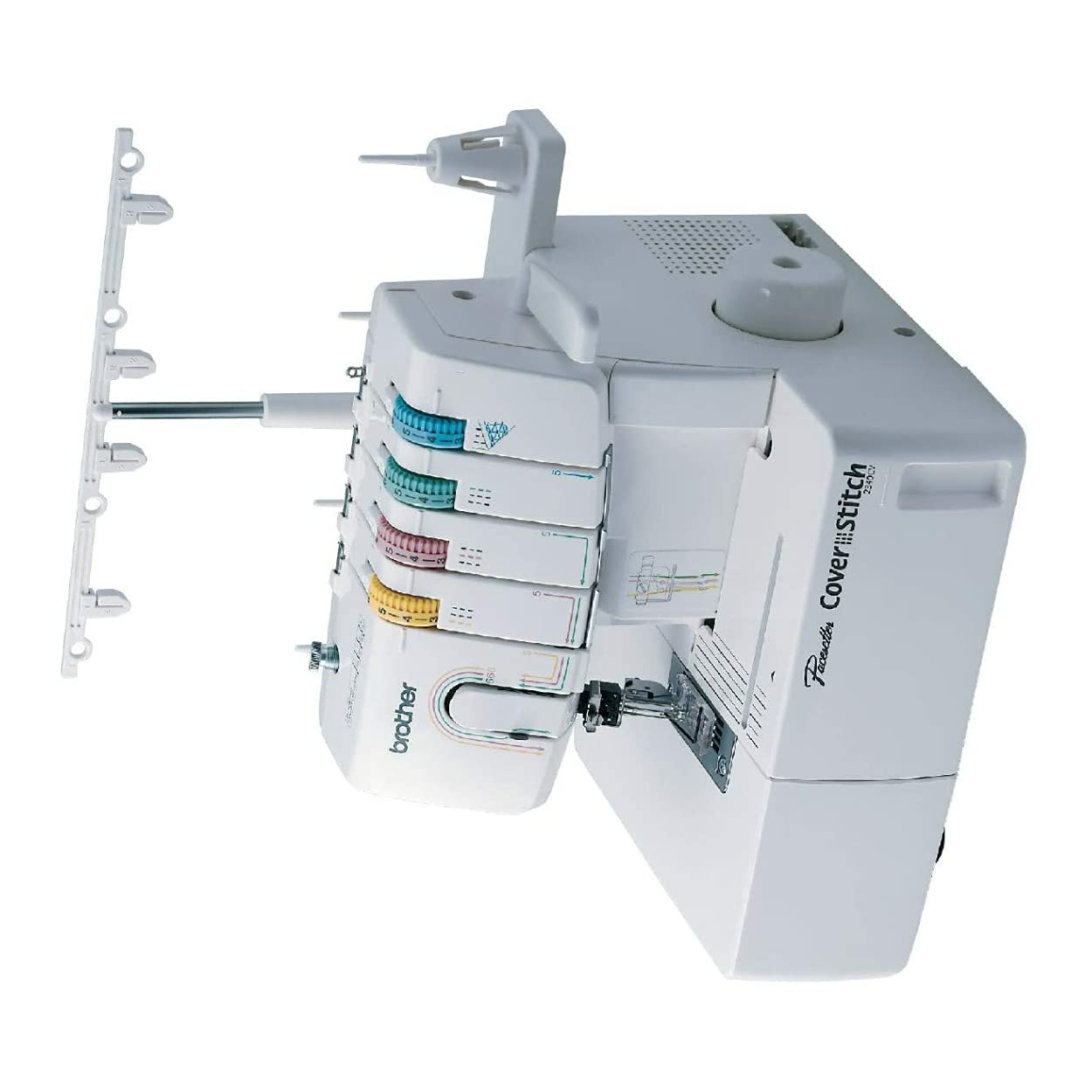 Brother Coverstitch Serger, 2340CV, Sturdy Metal Frame, 1,100 Stitches Per Minute, Trim Trap, Included Snap-on Presser Feet