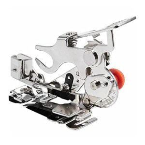 YEQIN Ruffler Foot (#55705) Sewing Machine Presser Foot for Singer Brother Juki Low Shank Sewing Machine (Pink Box)