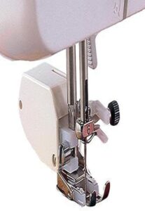 brother walking foot for quilting and sewing multiple layers, sa107, white