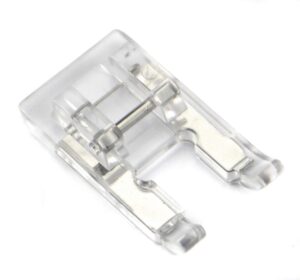 dreamstitch 5mm clear open toe satin stitch presser foot for all low shank snap-on singer, brother, babylock,euro-pro,janome,kenmore,white,juki,new home,simplicity,elna sewing machine