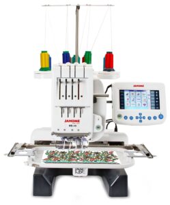 janome mb-4s four needle embroidery machine with accessories