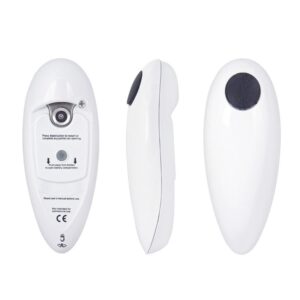 NEONSA Electric can opener, Electric can opener for seniors, Automatic electric can opener,Open Your Cans with A Simple Push of Button,White electric can opener,Can opener electric (WHITE)