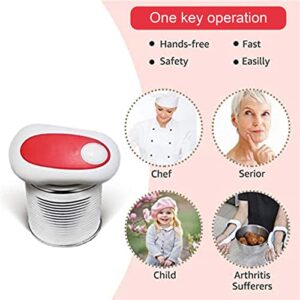 One Touch Electric Can Opener, Battery Operated ABS Can Opener for Kitchen and Seniors