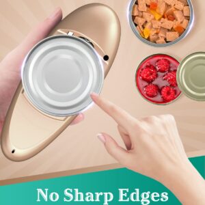 Electric Can Opener, No Sharp Edge Can Opener Electric, Hands-Free Electric Can Opener for Kitchen, Automatic Can Opener for Any Size, Kitchen Gadget Handheld Can Opener for Arthritis and Seniors