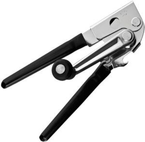 t1w crank handle commercial can opener - heavy duty can opener - ergonomic cushioned handle - manual hand can opener