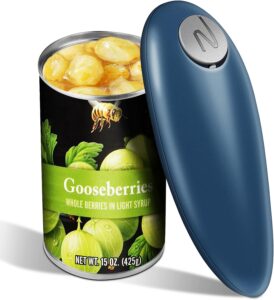 electric can opener, open your cans with a simple push of button, battery operated automatic can opener smooth edges, hand free can opener, best kitchen gadget for chefs, arthritis and seniors