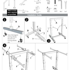 Folding Chair Rack Storage Cart - Holds 14 Chairs (Not Included), Organize and Transport Chairs, Sturdy & Portable Space-Saving Chair Dolly, with 4 Lockable Wheels