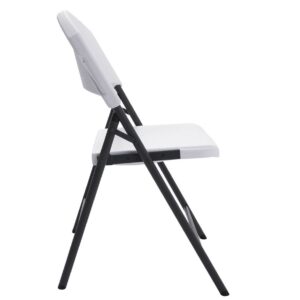 Lifetime Products Contoured Folding Chair, White