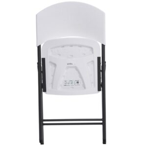 Lifetime Products Contoured Folding Chair, White