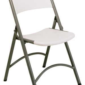 Office Star Resin Furniture for Indoor or Outdoor Use, 4-Piece Set, Folding Chairs Light Grey