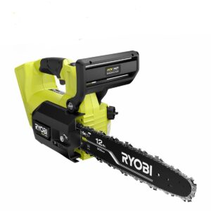 ryobi 40v hp brushless 12 in. top handle battery chainsaw (tool only), ry40509btl